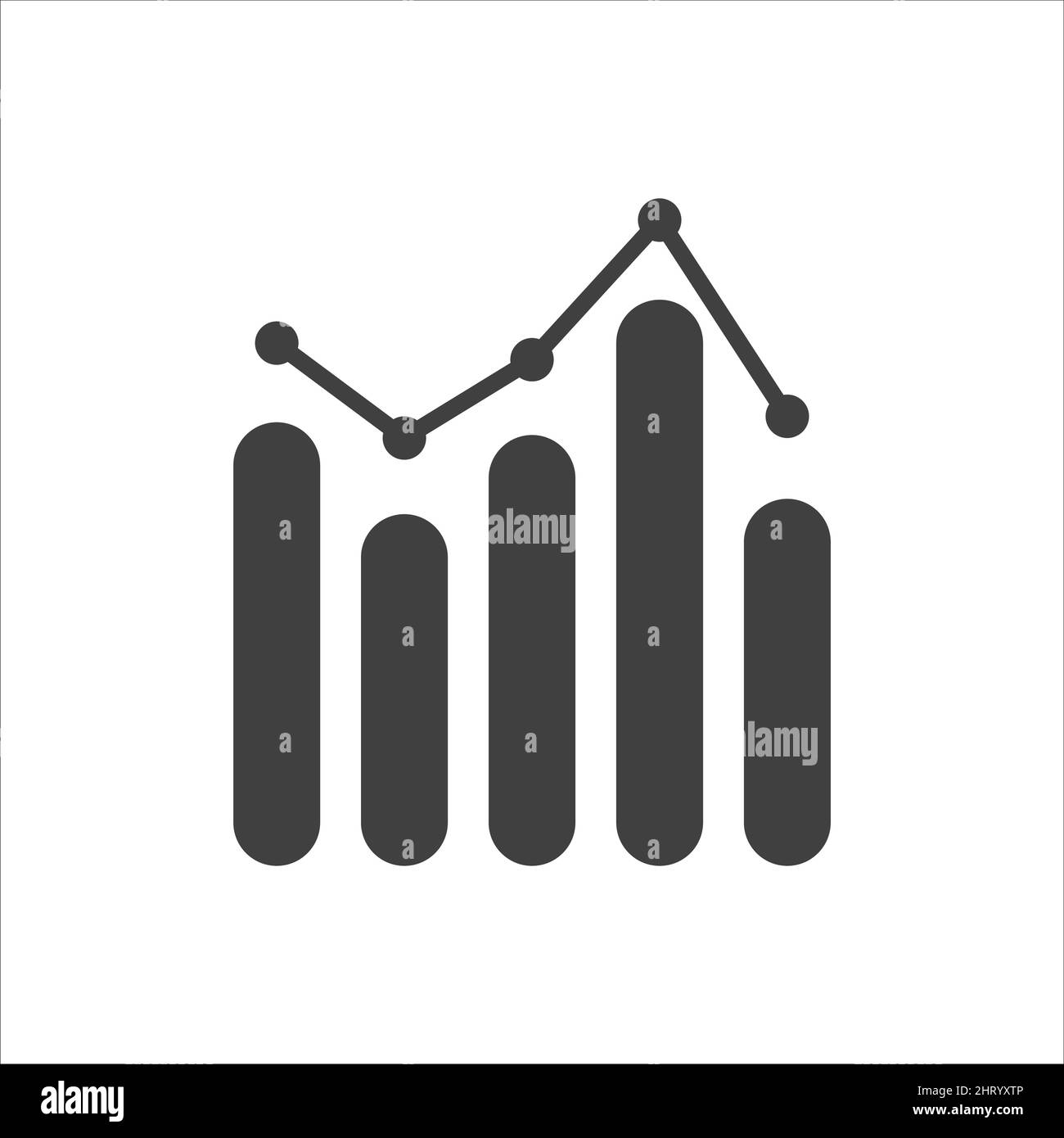 analytics icon on white background. statistics icon. Vector Stock ...
