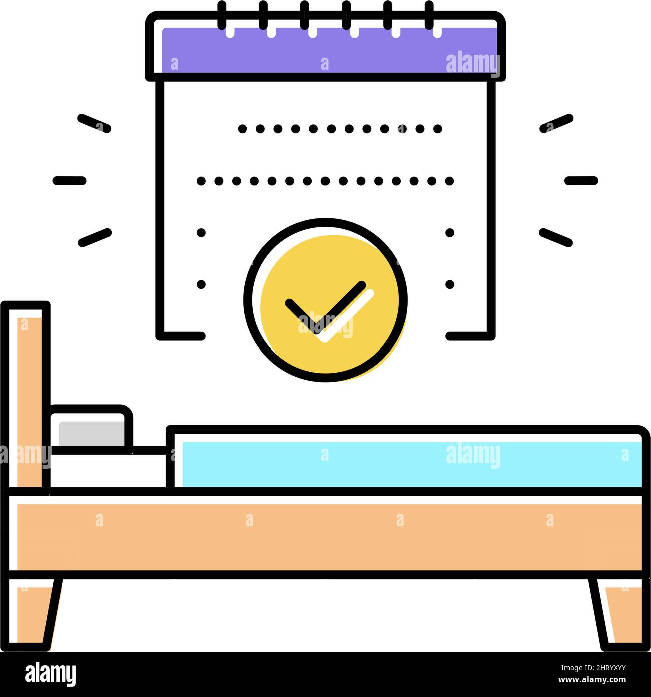 stimulus control therapy color icon vector illustration Stock Vector ...