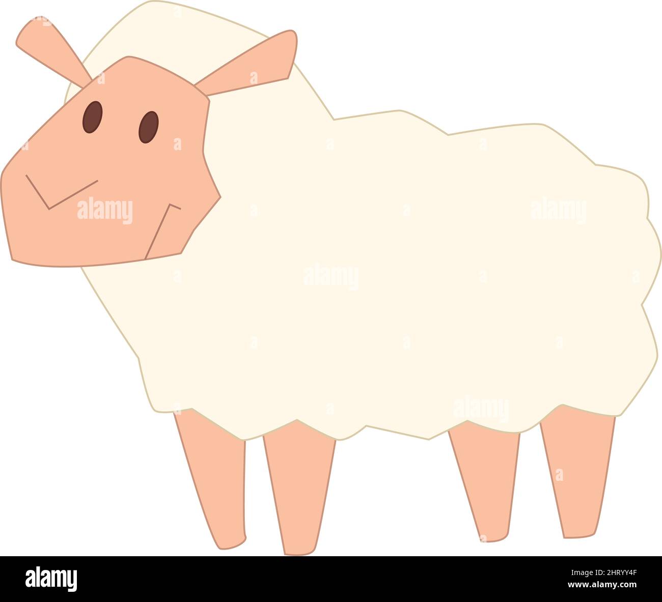 Isolated sheep icon Domestic animal Nativity character Vector Stock ...