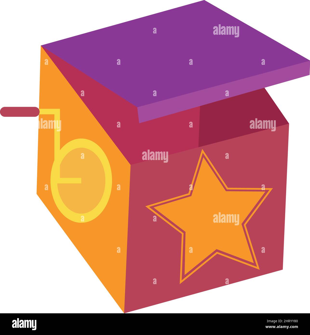 surprise box with star Stock Vector Image & Art - Alamy