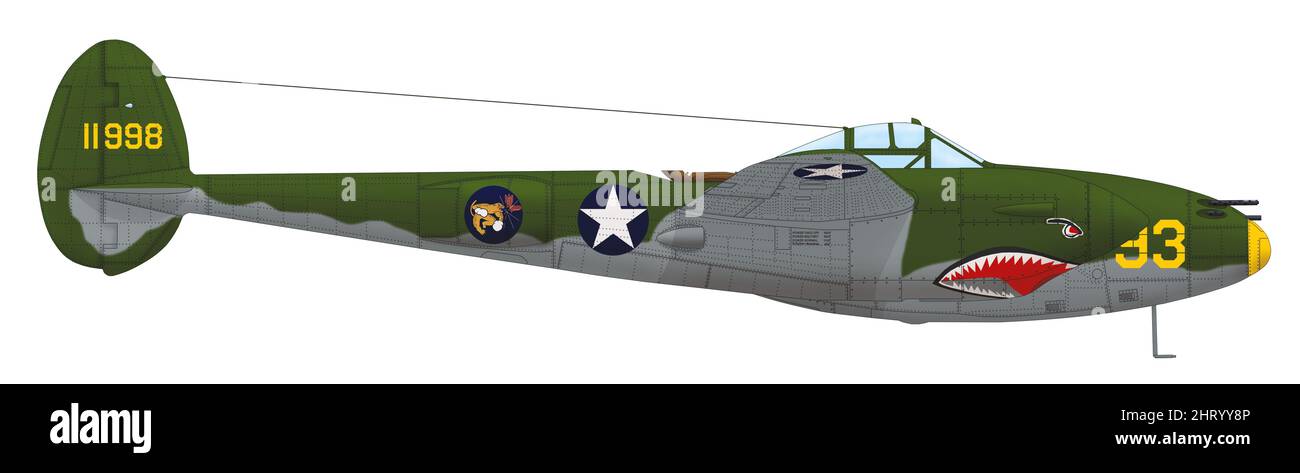 Lockheed p 38e lightning hi-res stock photography and images - Alamy