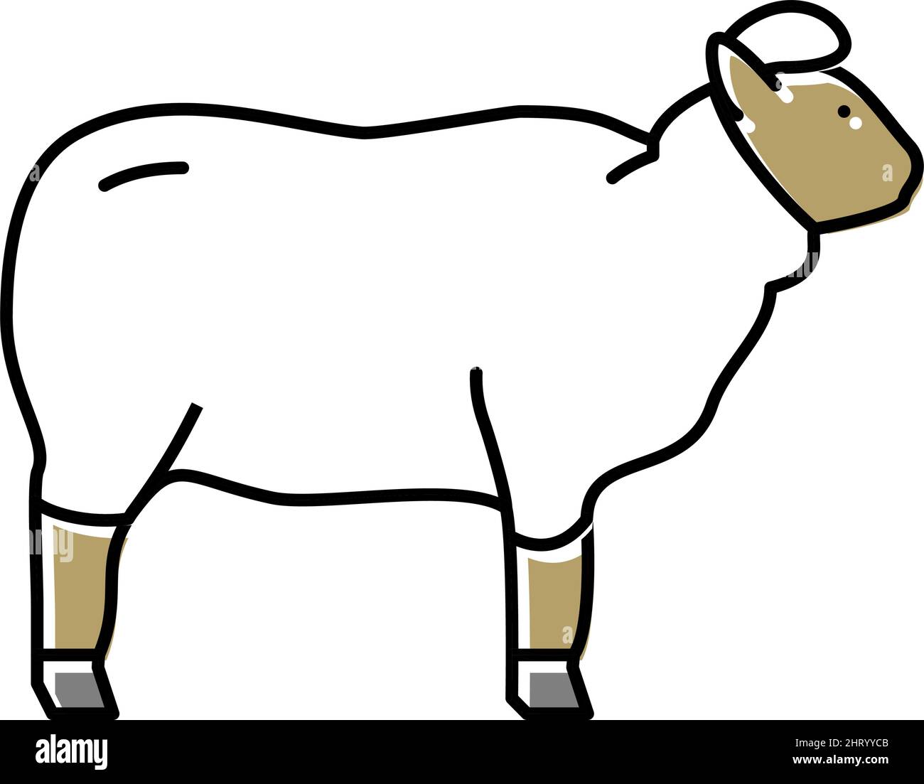 wool sheep color icon vector illustration Stock Vector Image & Art - Alamy