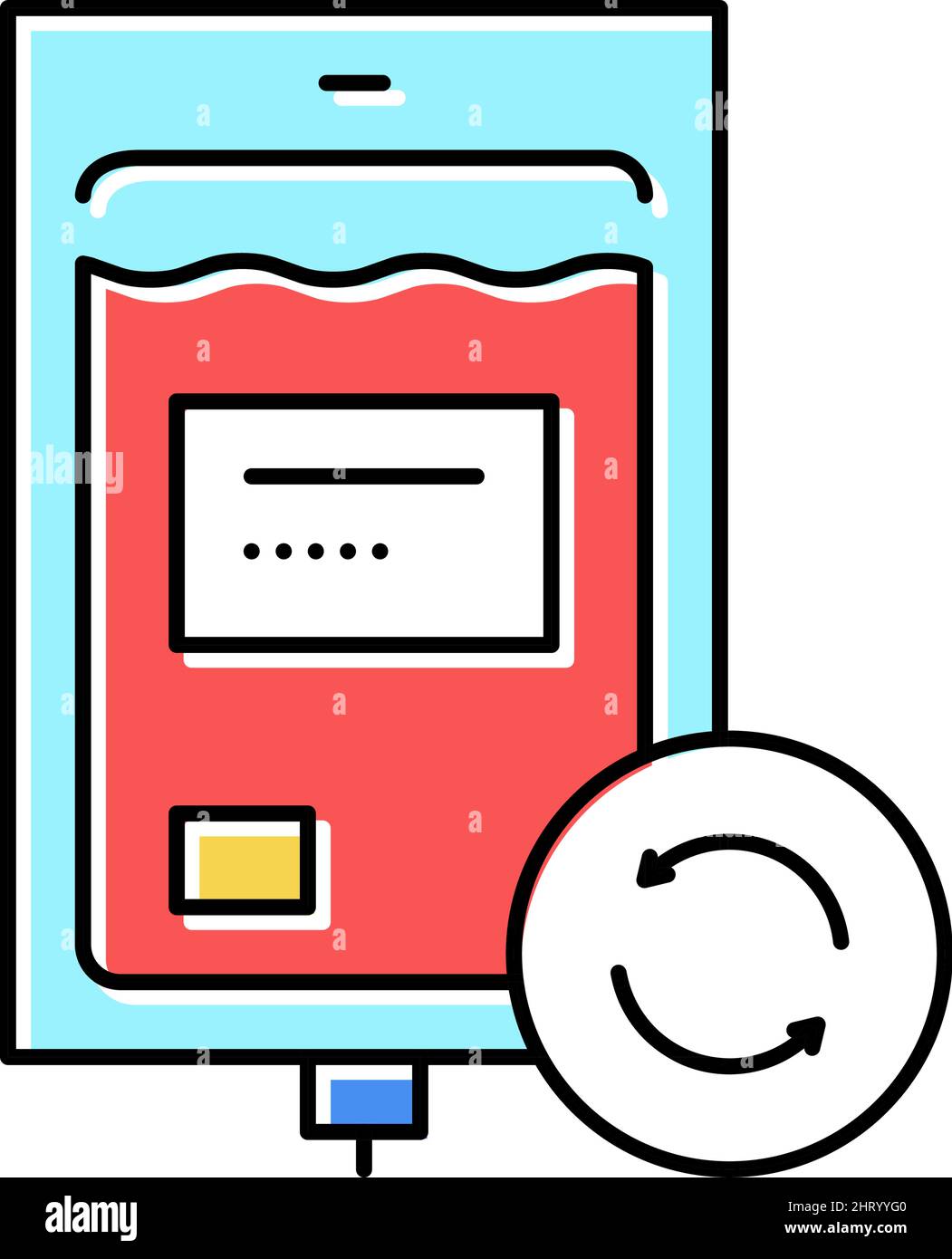 blood transfusion color icon vector illustration Stock Vector Image ...