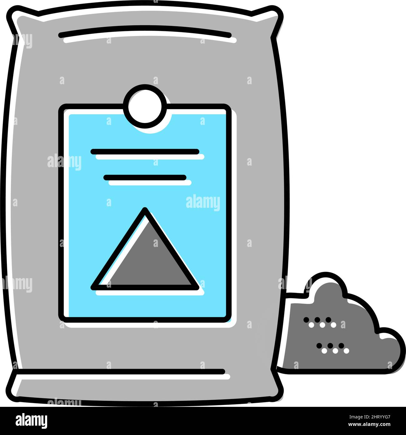 cement bag color icon vector illustration Stock Vector Image & Art - Alamy
