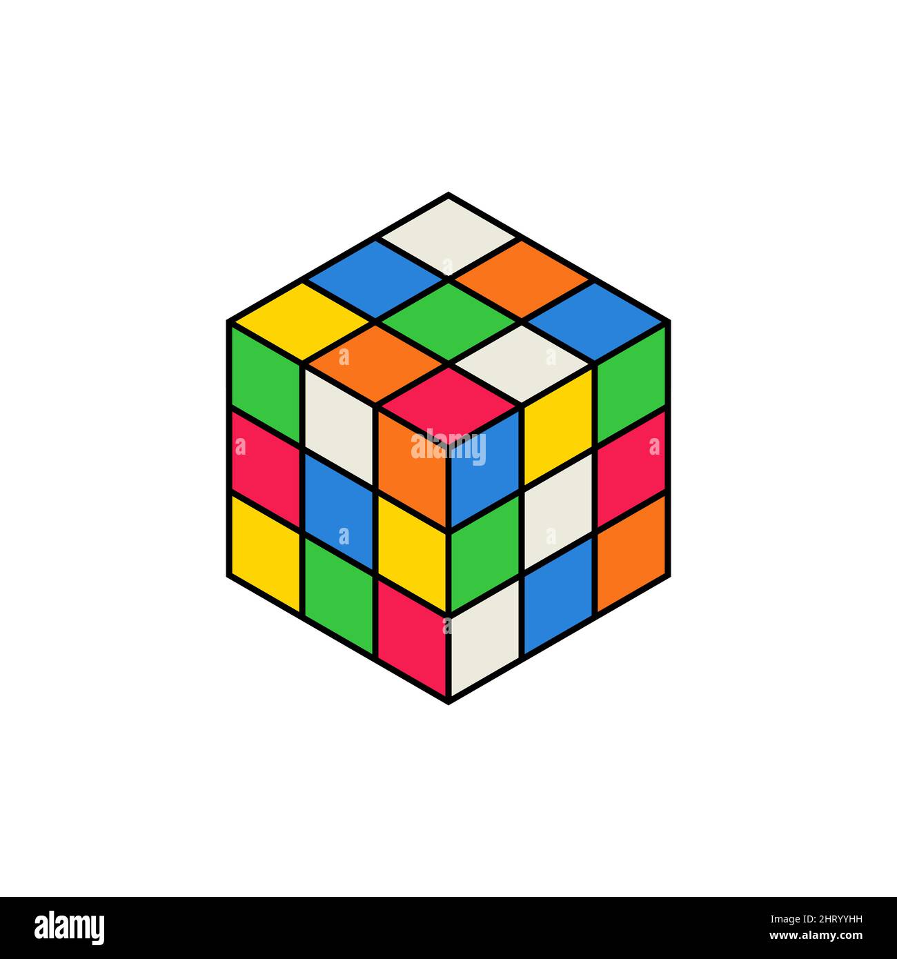 rubik colorful design vector illustration Stock Vector Image & Art - Alamy