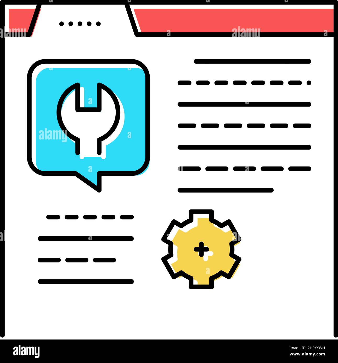 settings instruction color icon vector illustration Stock Vector Image ...