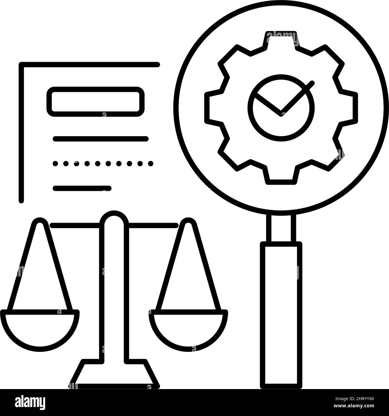 expertise law line icon vector illustration Stock Vector Image & Art ...