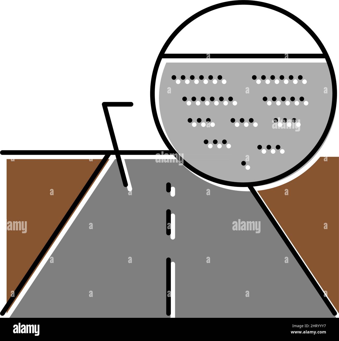 asphalt road color icon vector illustration Stock Vector Image & Art ...