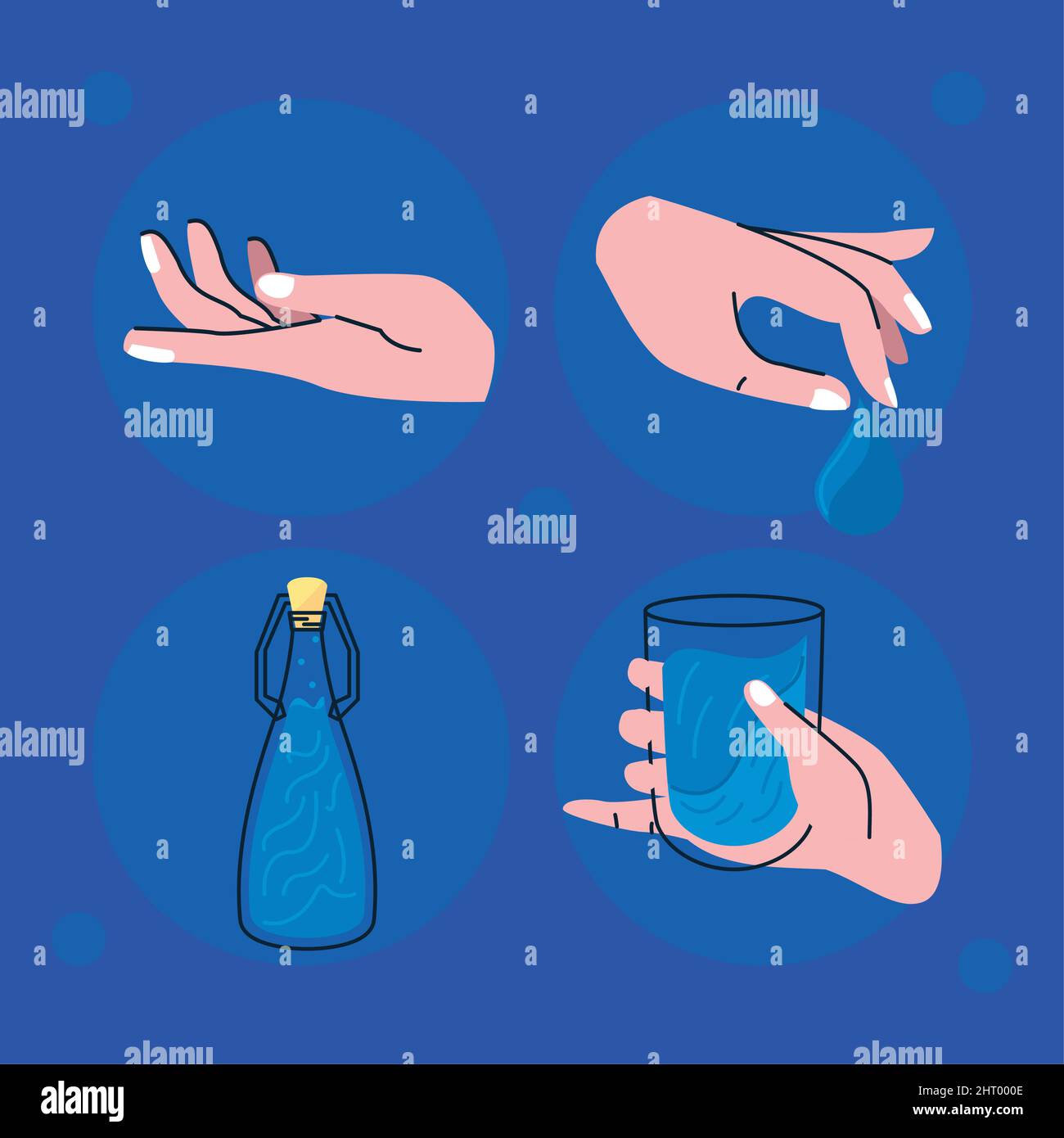 four water day icons Stock Vector Image & Art - Alamy