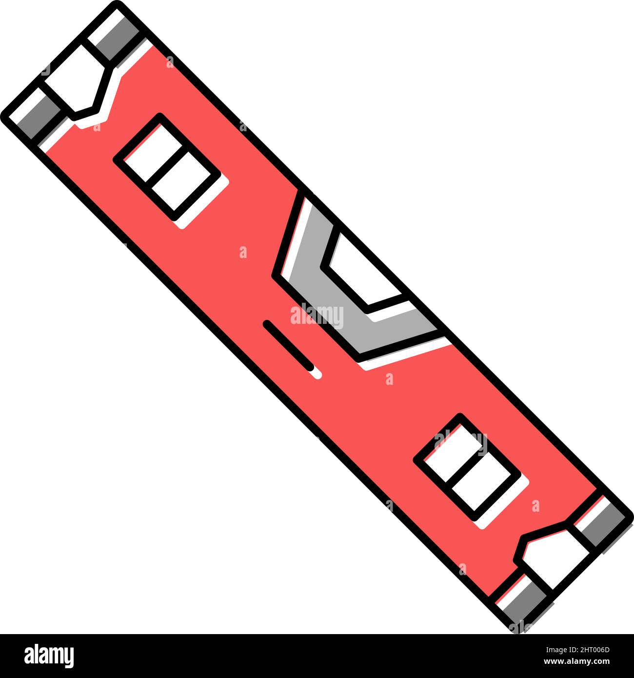 bubble level carpenter equipment color icon vector illustration Stock ...