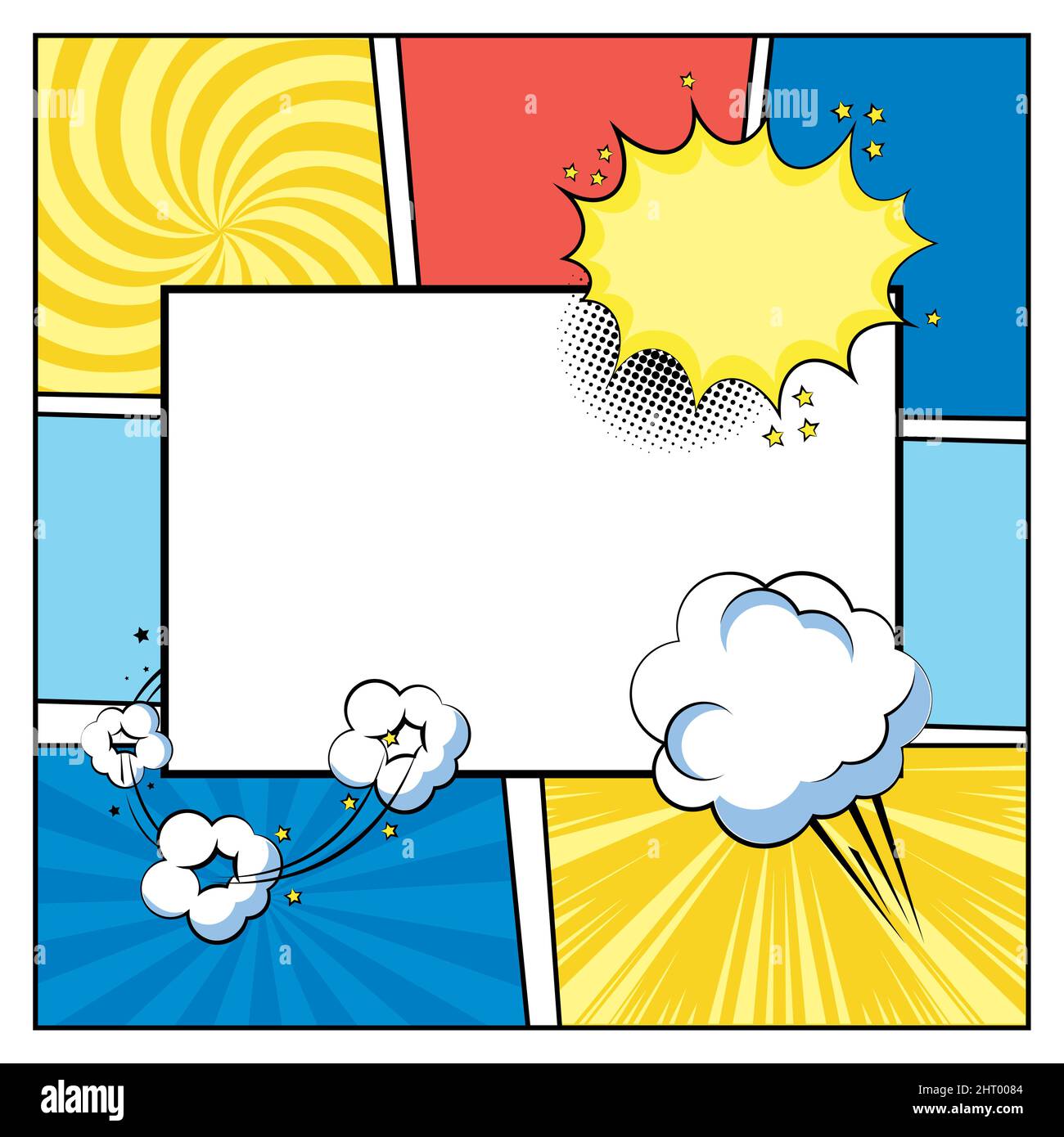 square frame pop art Stock Vector Image & Art - Alamy