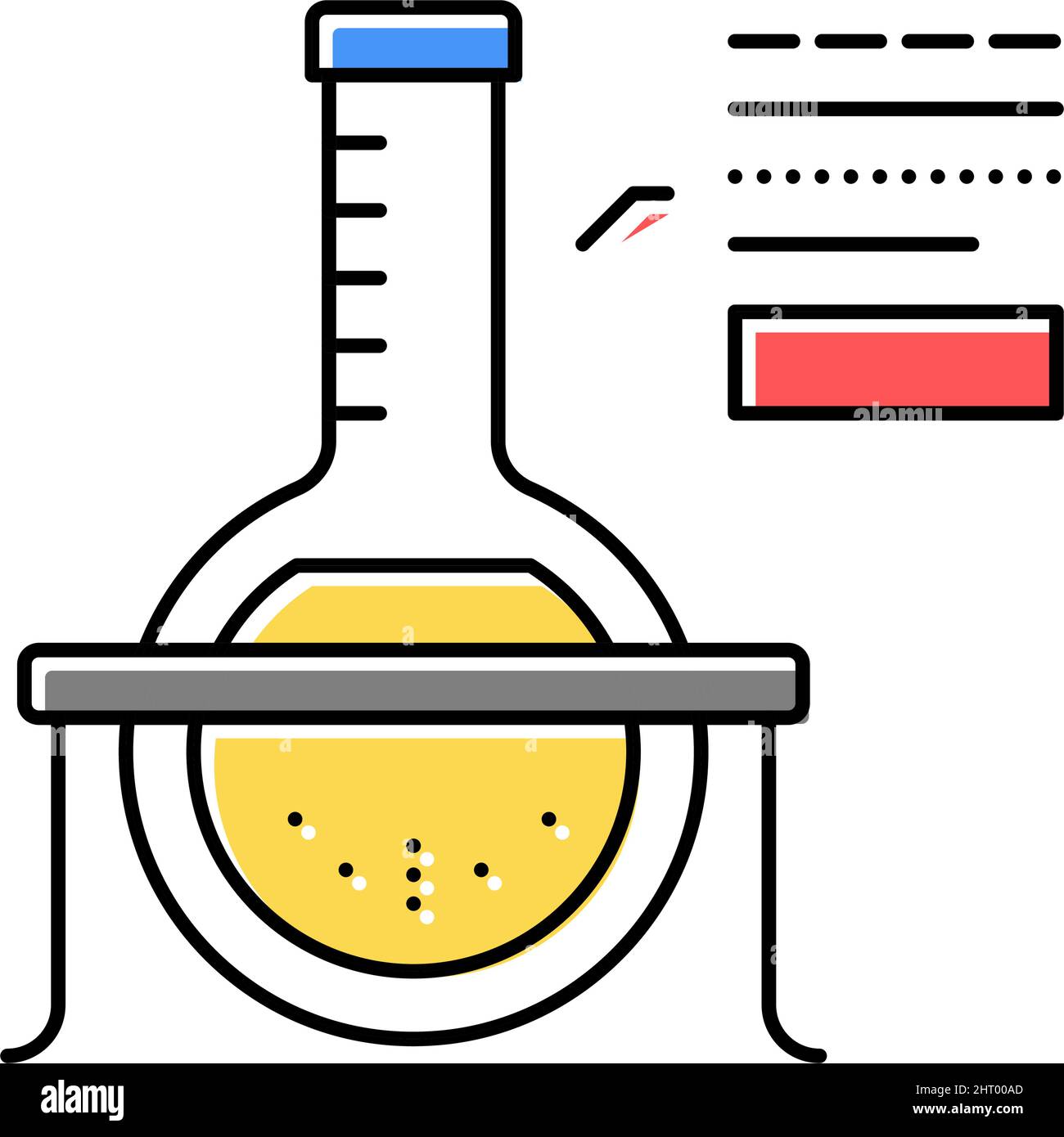 chemical liquid in bulb color icon vector isolated illustration Stock ...