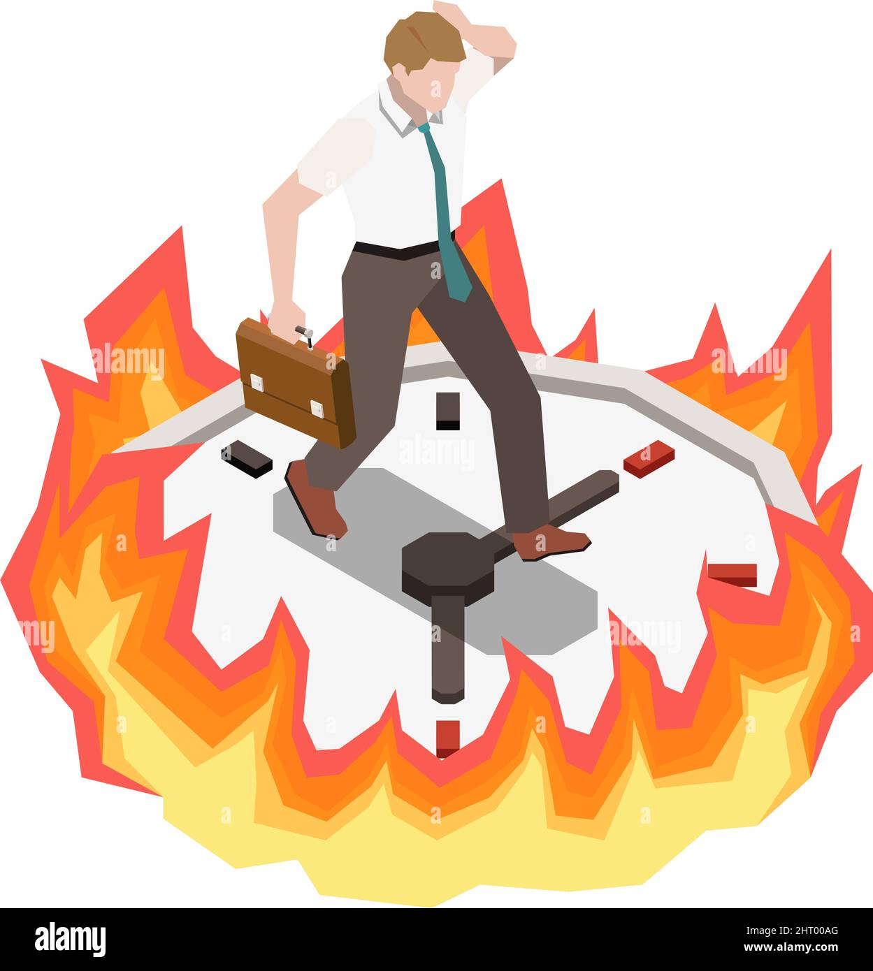 Worker rush job icon Stock Vector Images - Alamy