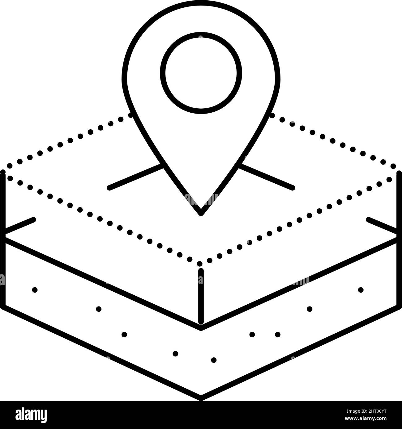 territory land line icon vector illustration Stock Vector Image & Art ...