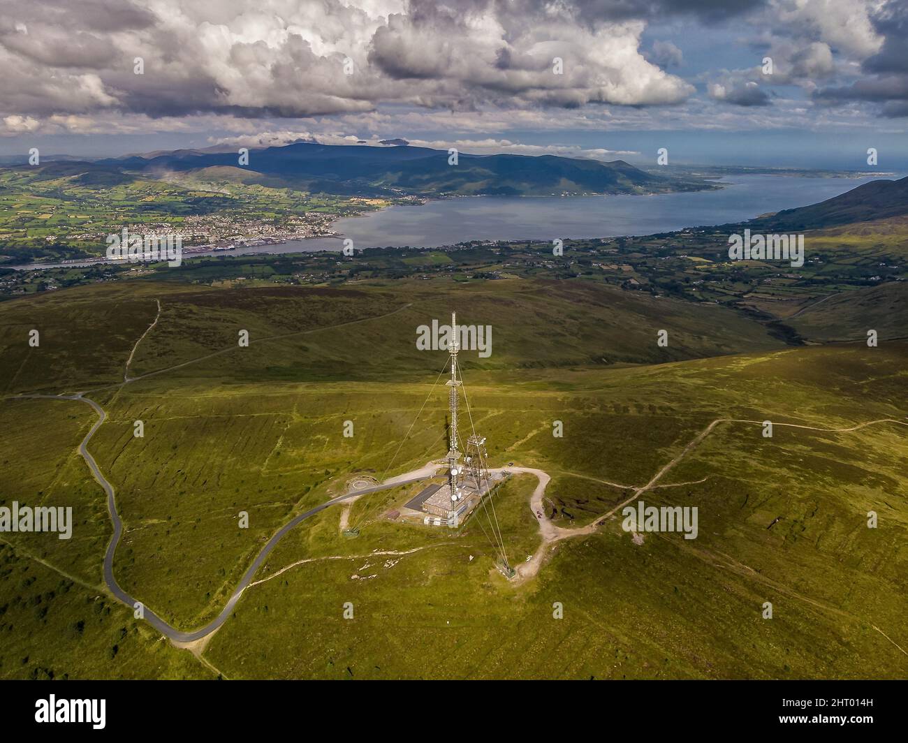 Irish countryside scene aerial hi-res stock photography and images - Alamy
