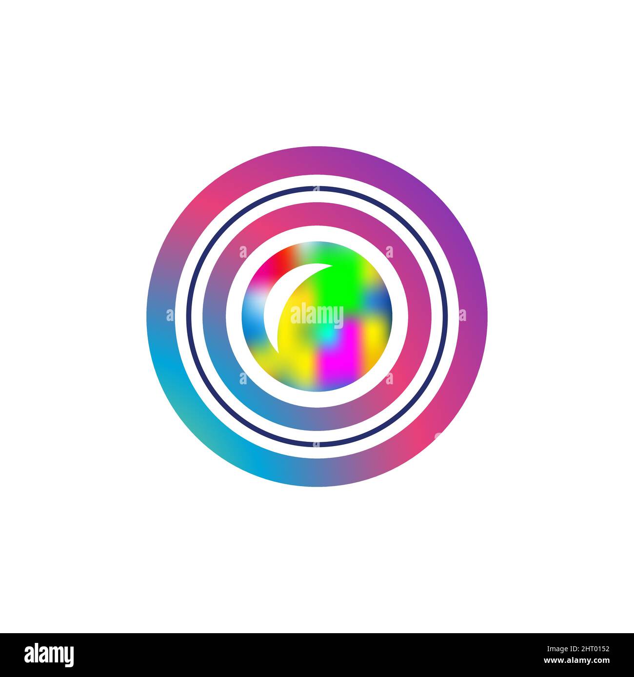 optical lens colorful design vector illustration on white background ...