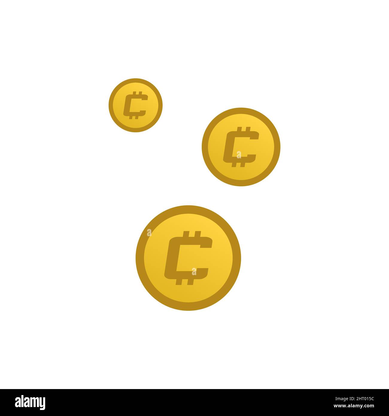 coin crypto currency design vector Stock Vector Image & Art - Alamy