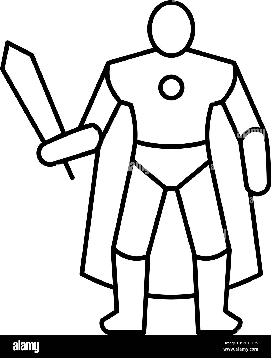 action figures toys line icon vector illustration Stock Vector Image ...