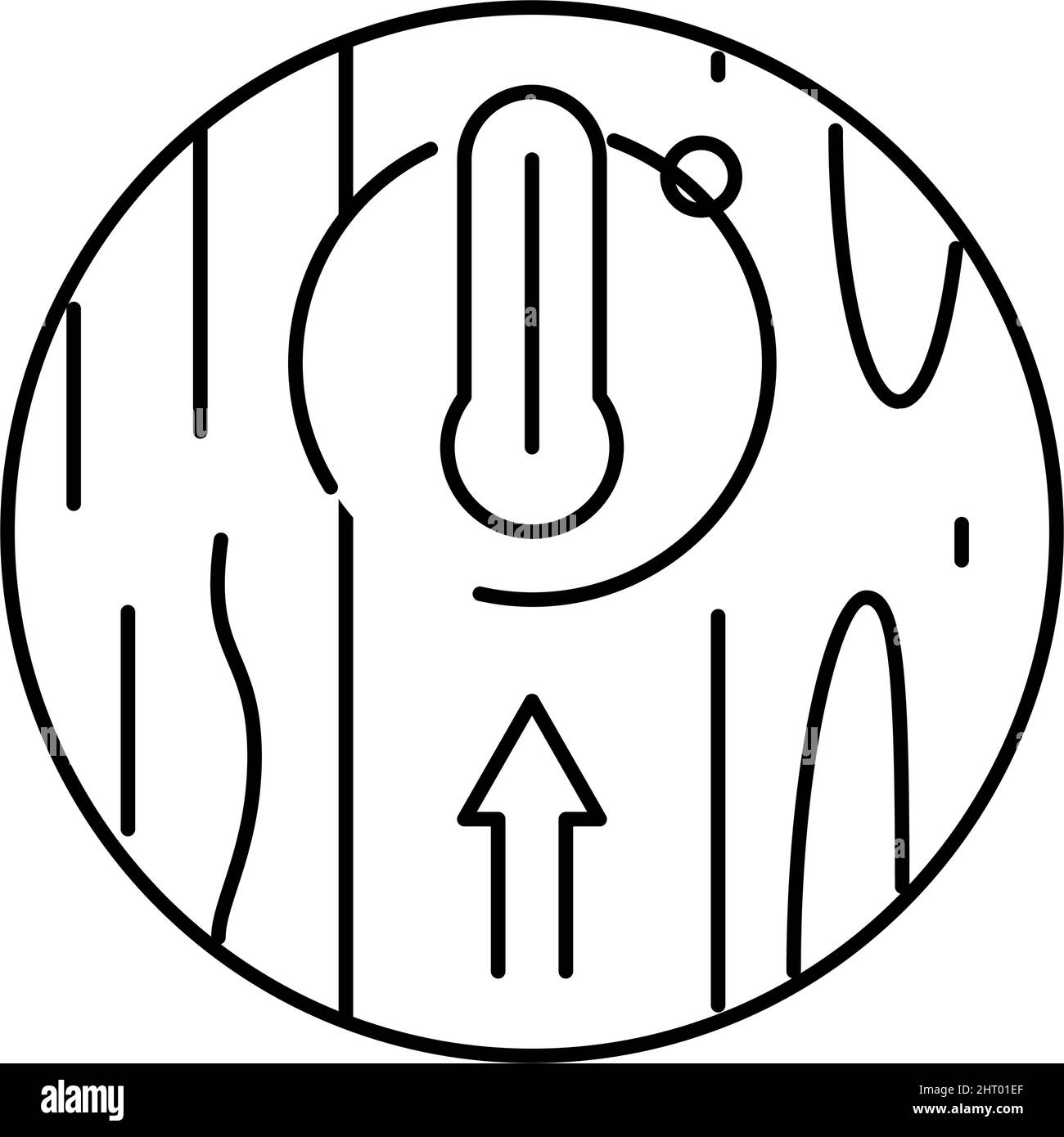 thermal insulation floor line icon vector illustration Stock Vector ...