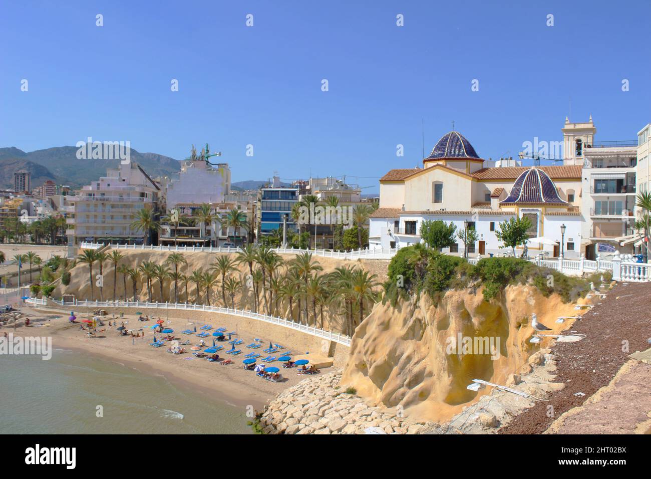 Cala del Mal Pas beach of Benidorm in Spain Stock Photo - Alamy