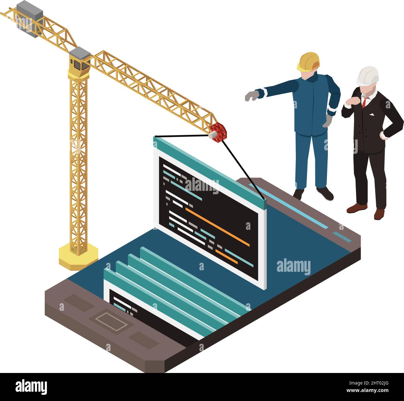 Pillar crane Stock Vector Images - Alamy