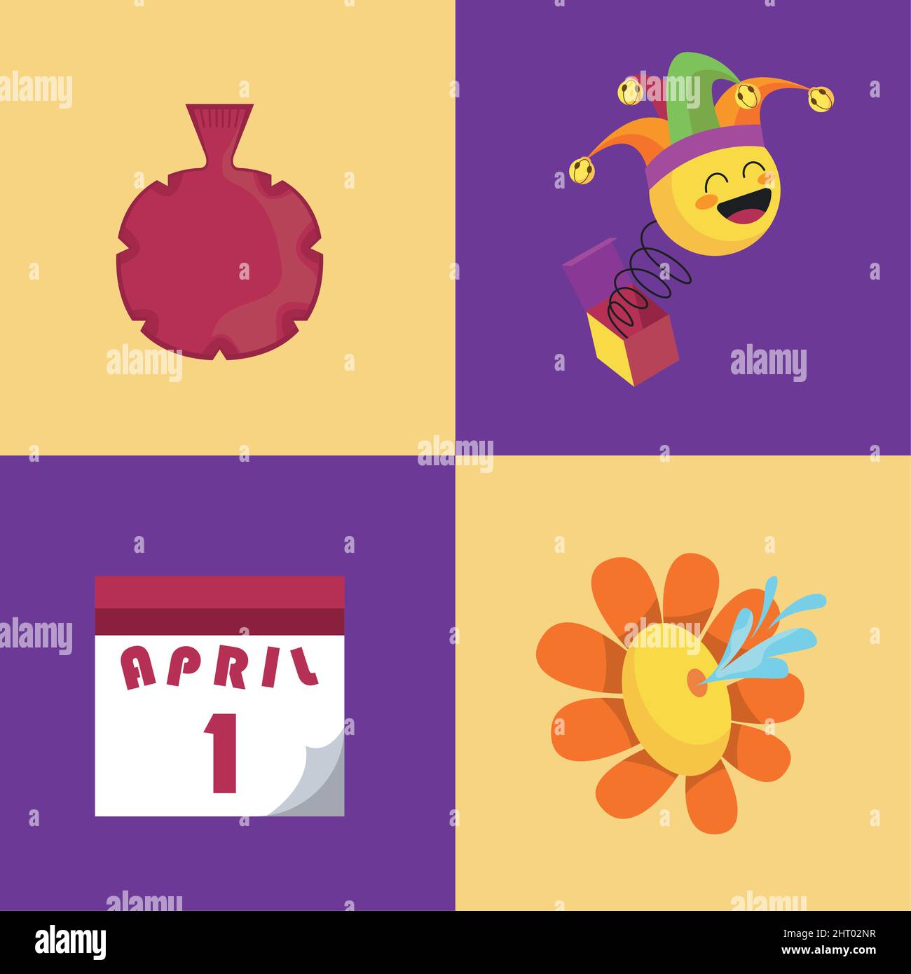 April fool flower Stock Vector Images - Alamy