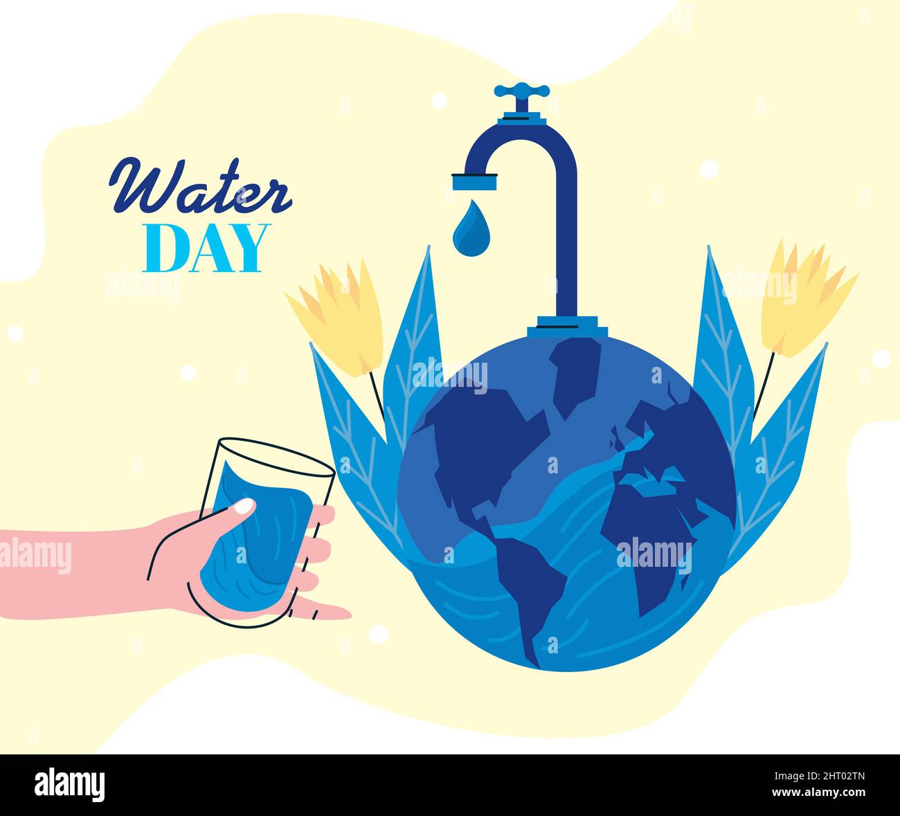 water day postcard Stock Vector Image & Art - Alamy