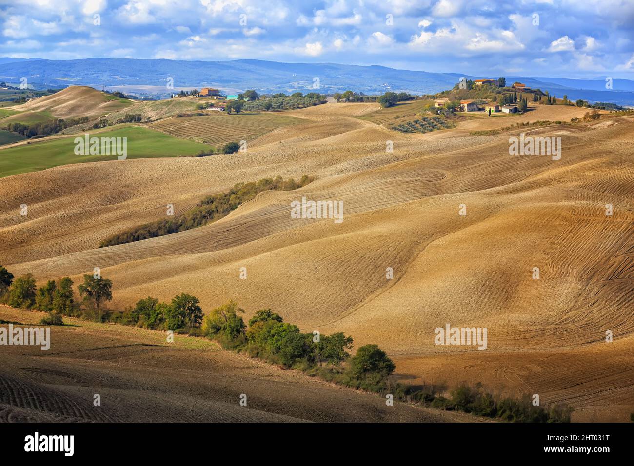 Aerial view of a plain landscape Stock Photo - Alamy