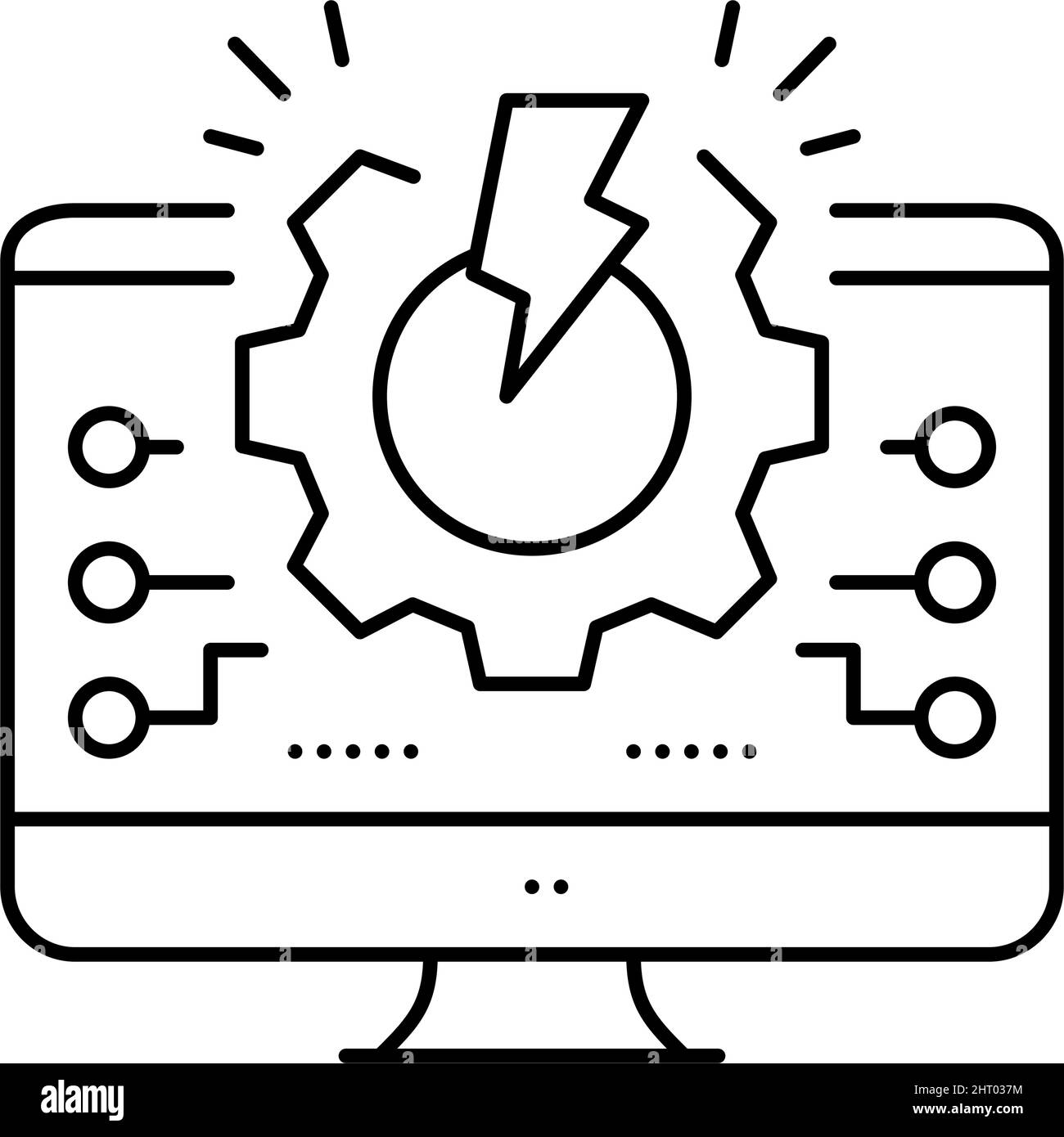 System overload Stock Vector Images - Alamy