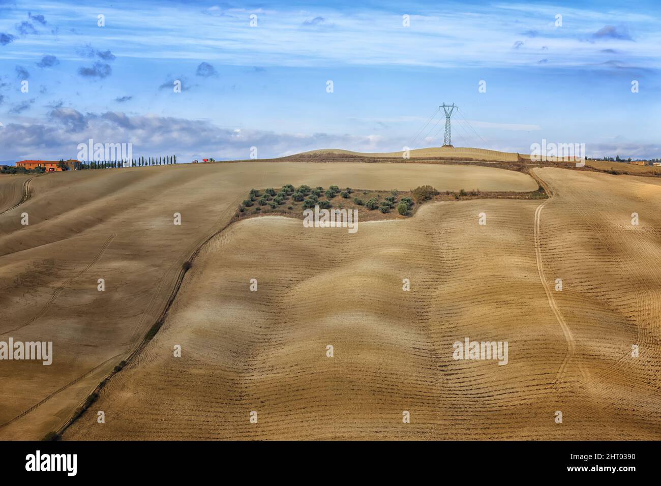 Aerial view of a plain landscape Stock Photo - Alamy