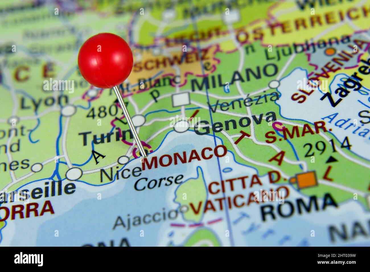 Map of monaco hi-res stock photography and images - Alamy