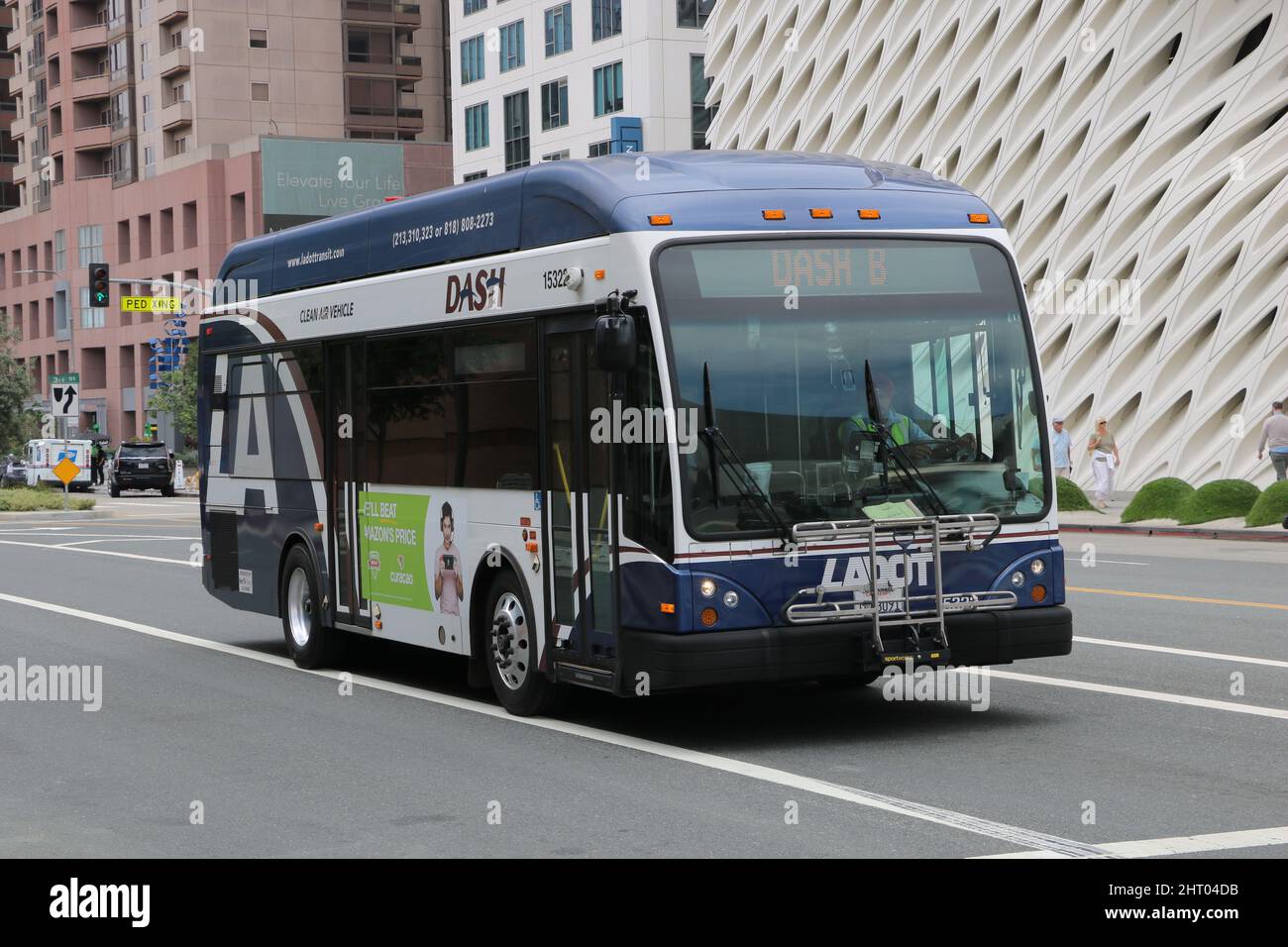 Bus in the streets of Los Angeles, United States Stock Photo - Alamy