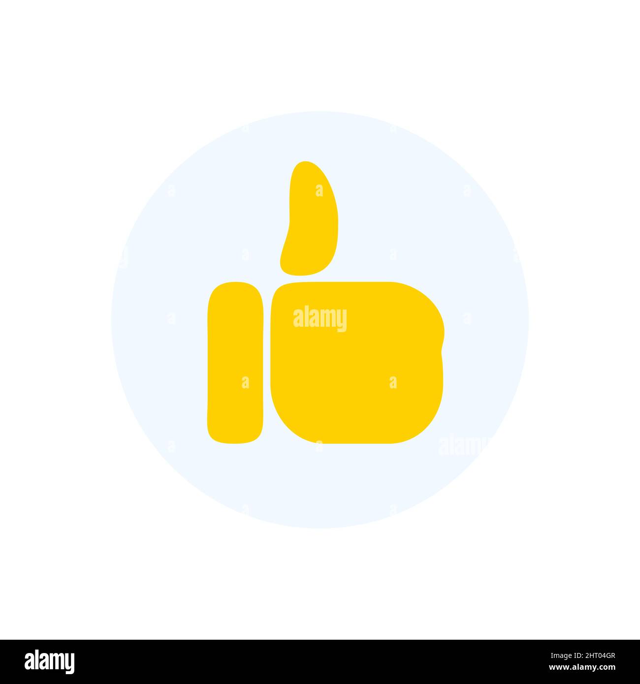 Thumb like for stories and live streams. Yellow thumb icon for social ...