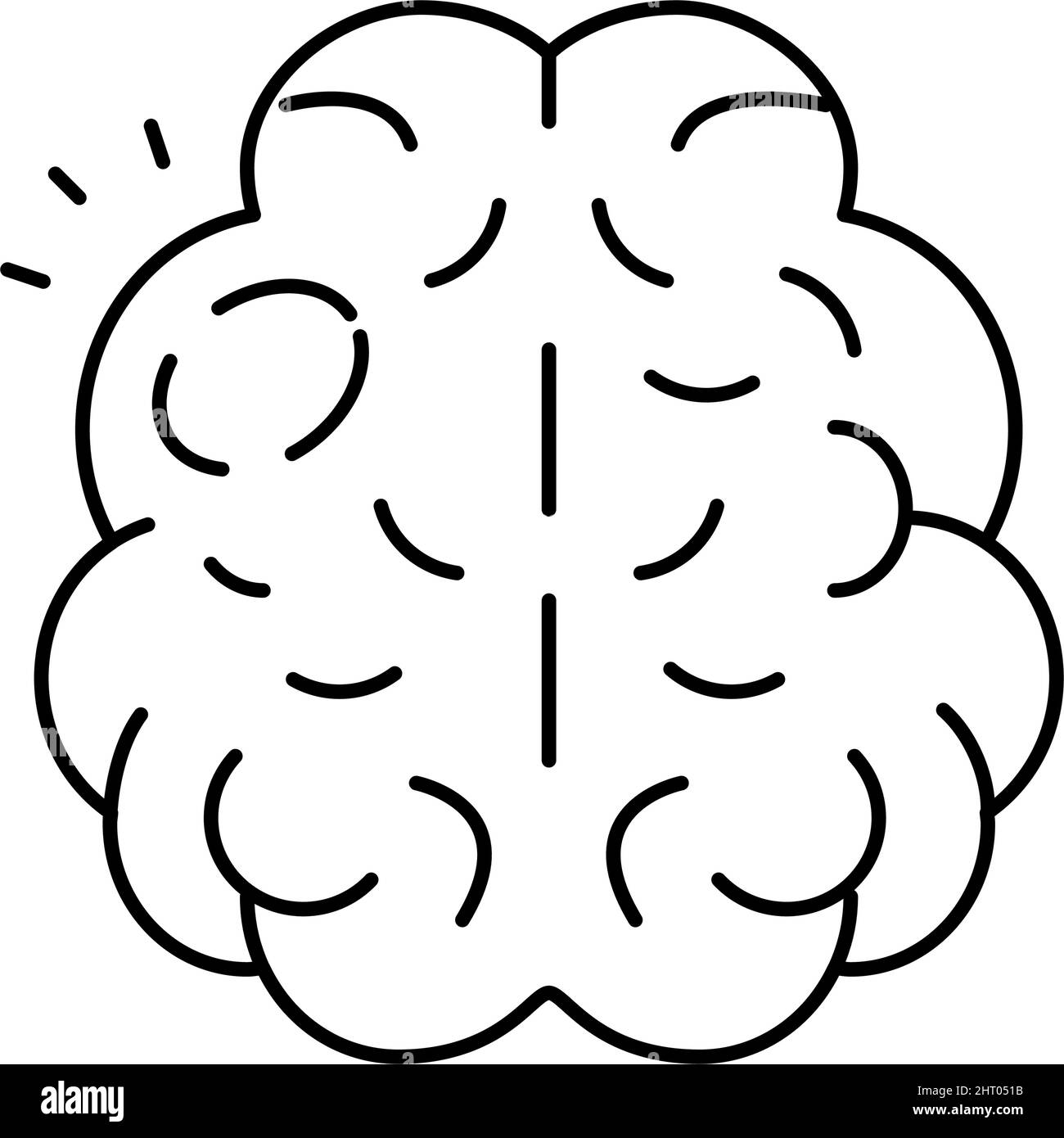 stroke brain disease line icon vector illustration Stock Vector Image & Art - Alamy