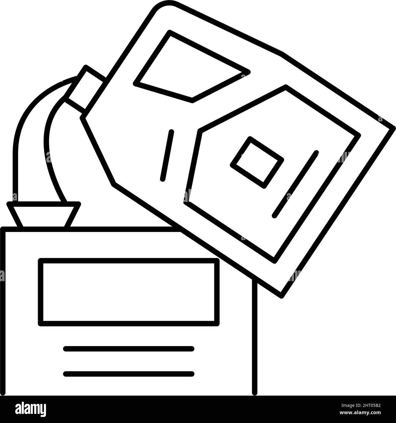 oil filling line icon vector isolated illustration Stock Vector Image ...