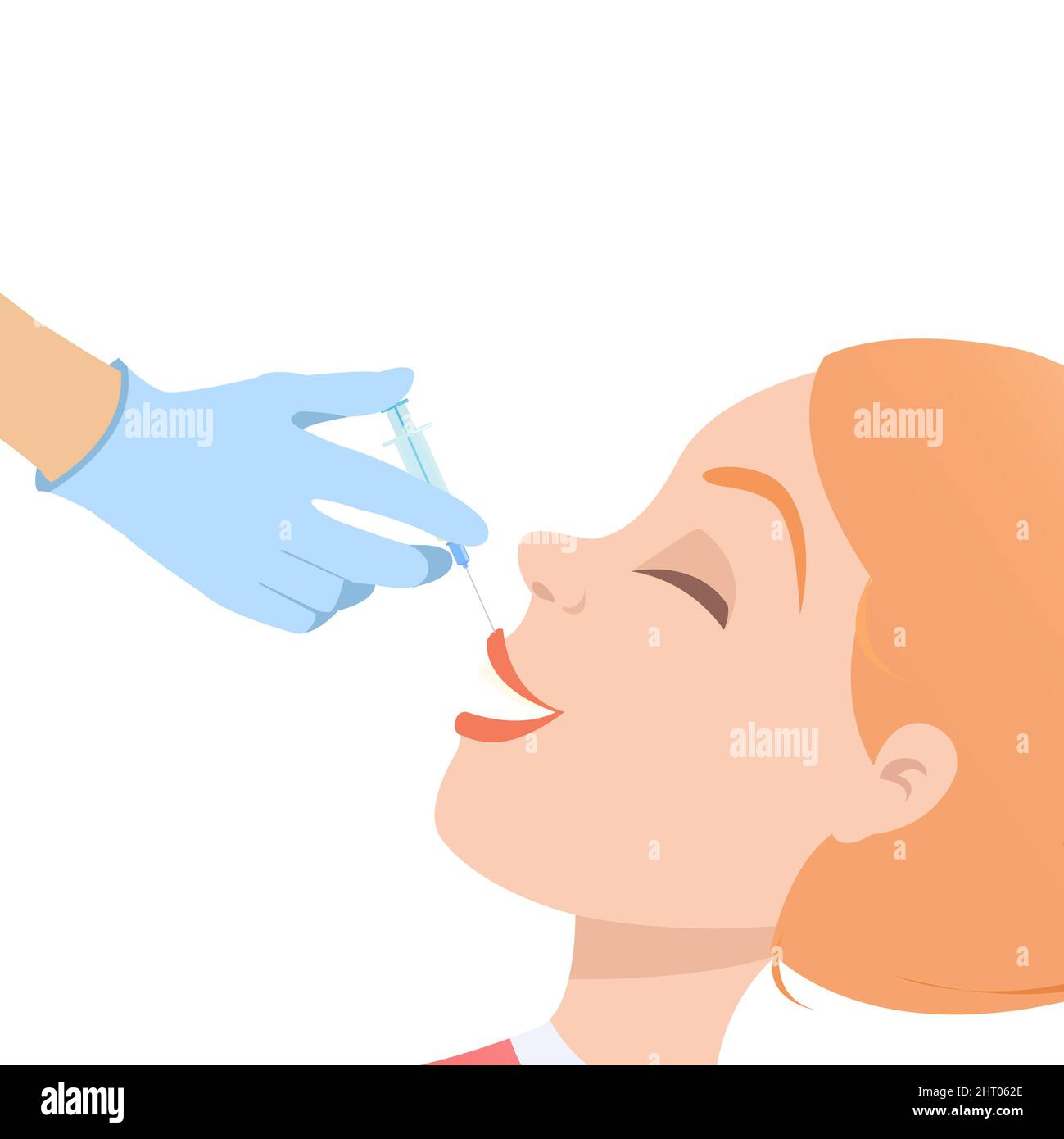 Botox injection, conceptual illustration Stock Photo - Alamy