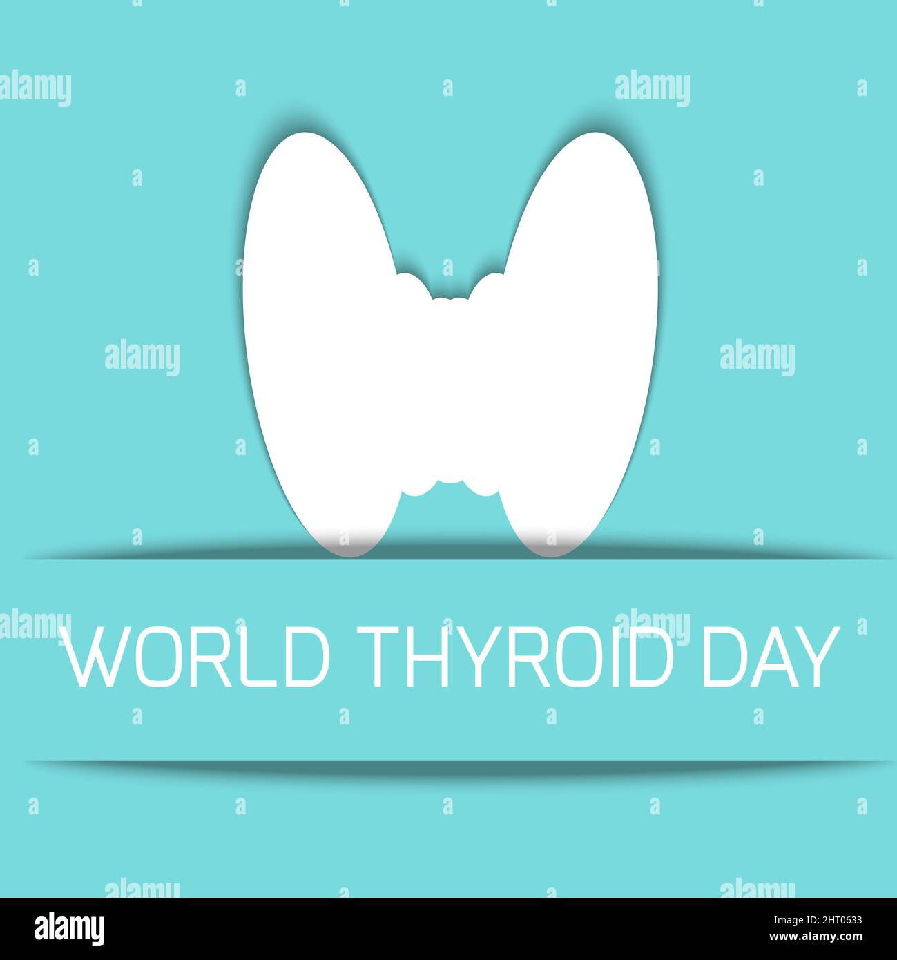 World thyroid day, conceptual illustration Stock Photo - Alamy
