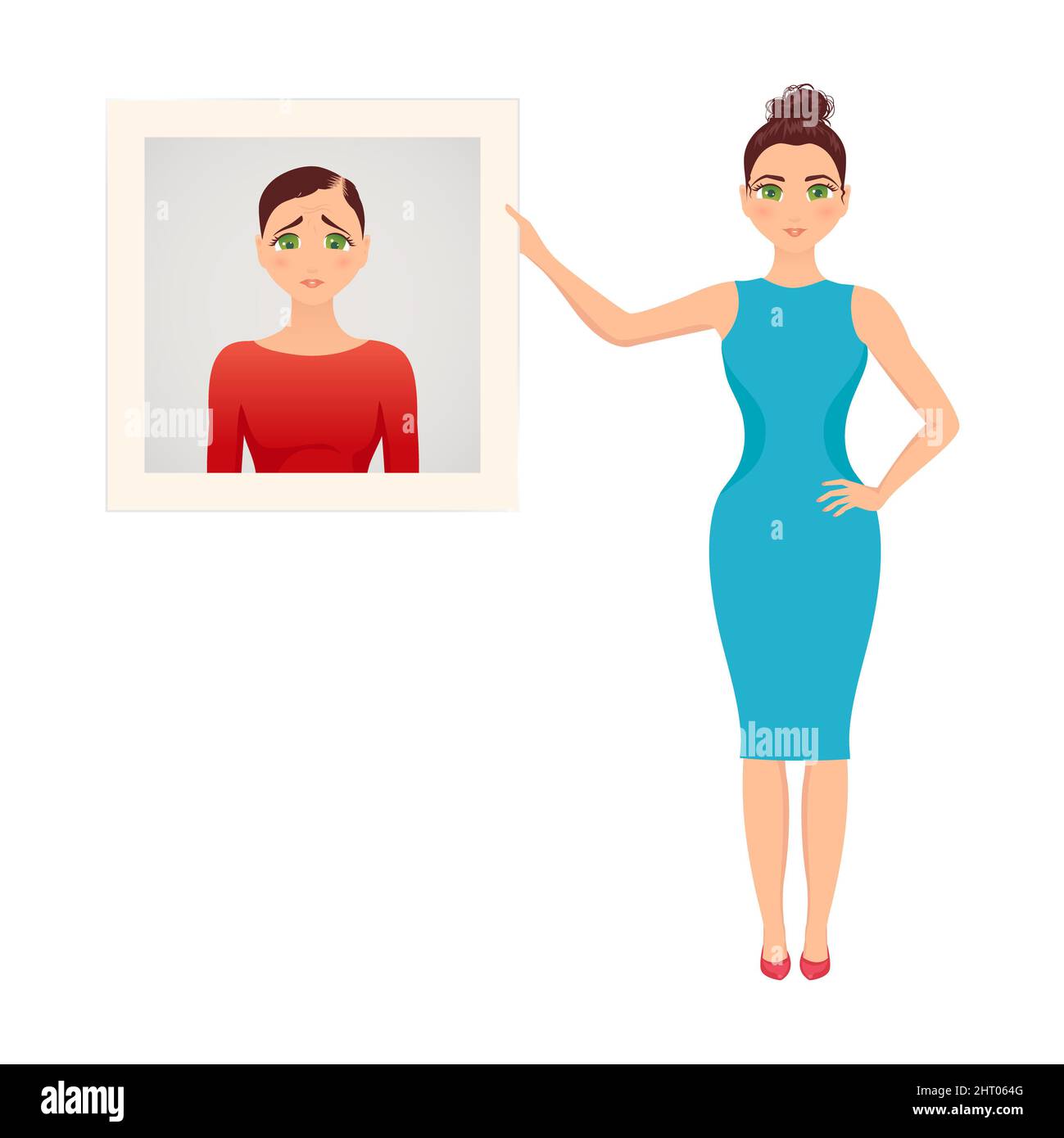 Female alopecia treatment, conceptual illustration Stock Photo - Alamy Female alopecia treatment, conceptual illustration Stock Photo - Alamy