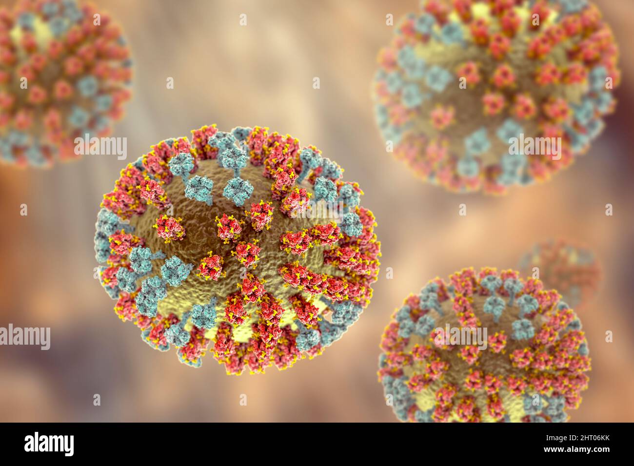 Flu virus, illustration Stock Photo - Alamy