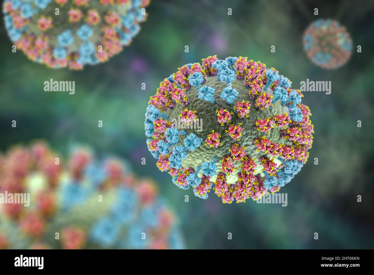 Flu virus, illustration Stock Photo - Alamy