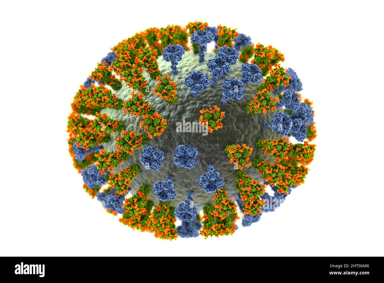 Flu virus, illustration Stock Photo - Alamy
