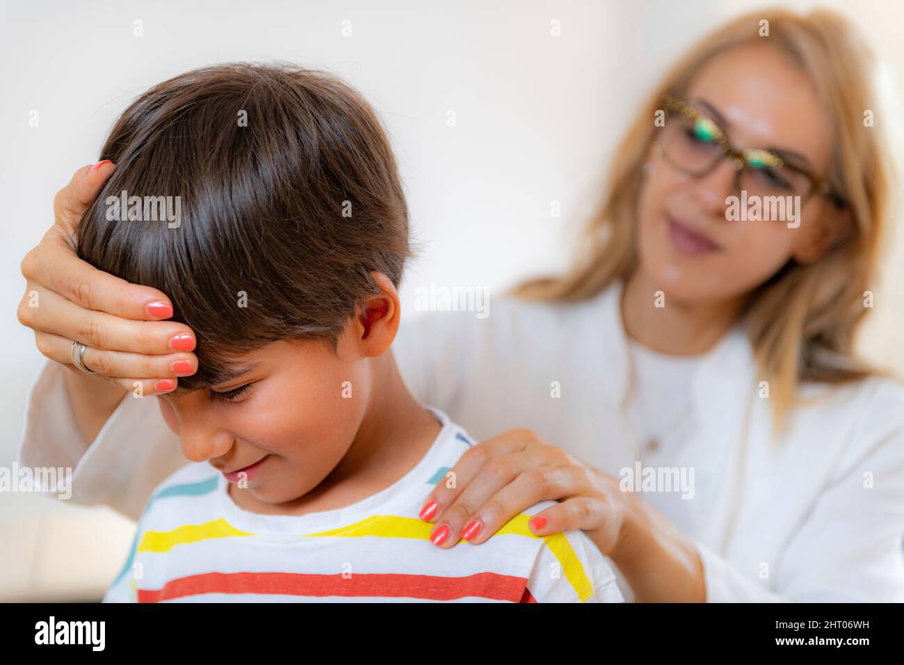Child undergoing a physical examination Stock Photo - Alamy