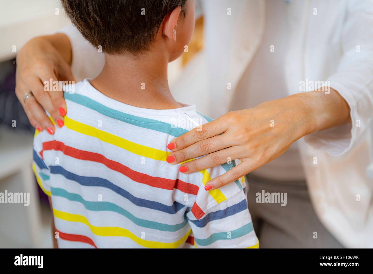Child undergoing a physical examination Stock Photo - Alamy
