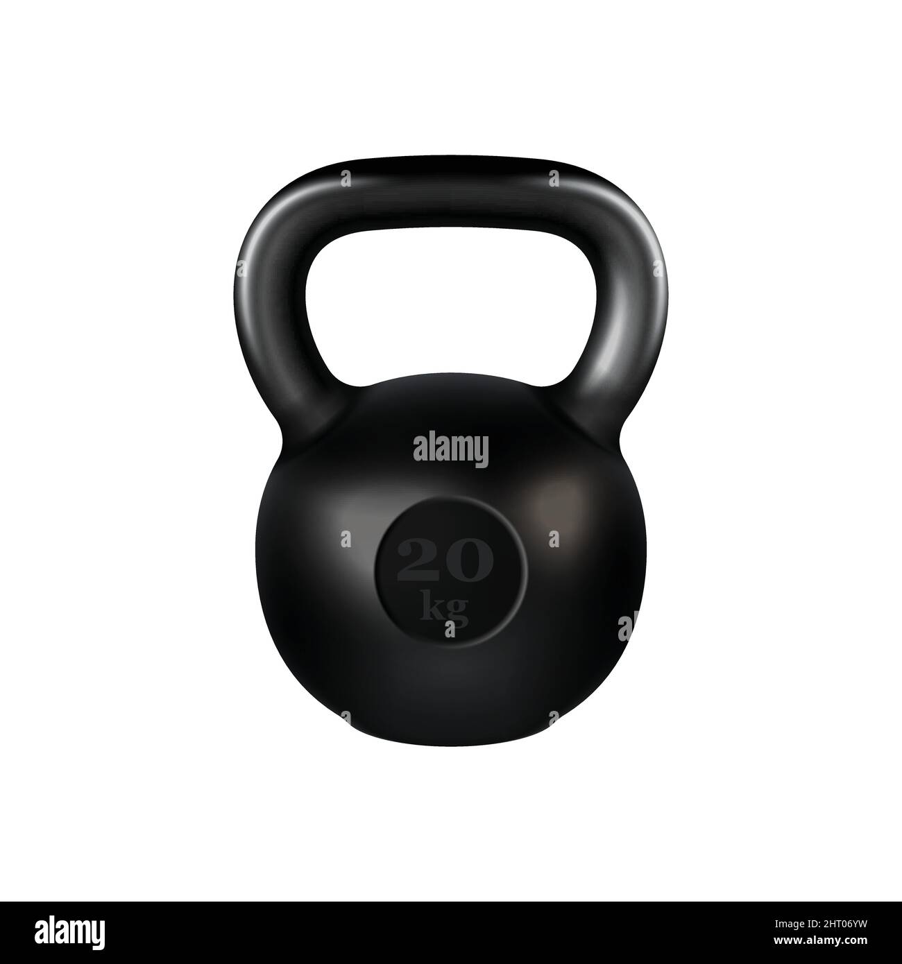 Barbells dumbbells fitness realistic composition with isolated image of ...