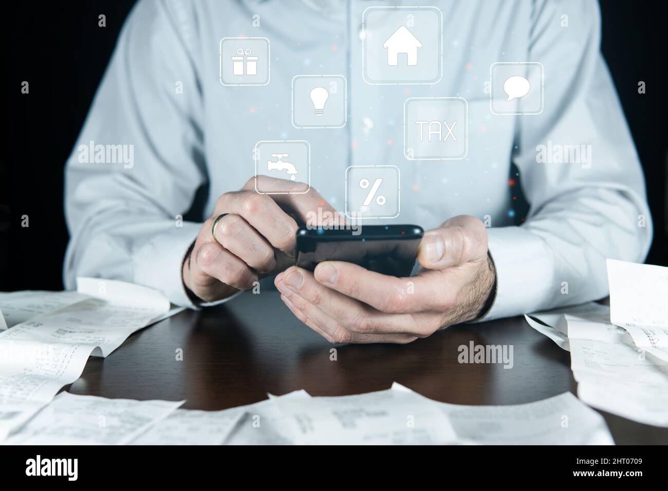 Invoices icons hi-res stock photography and images - Alamy