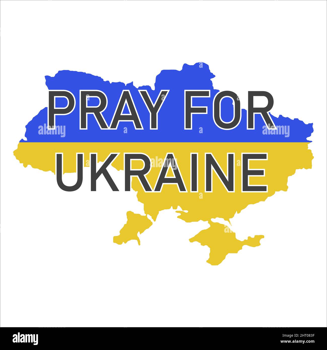 Pray for peace Ukraine. Prayer for peace in UkraineVector flat ...