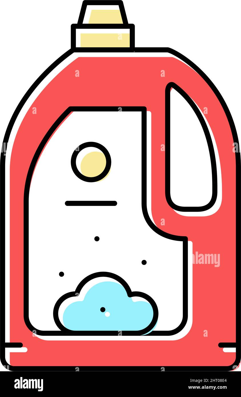 conditioner for wash textile clothing color icon vector illustration ...