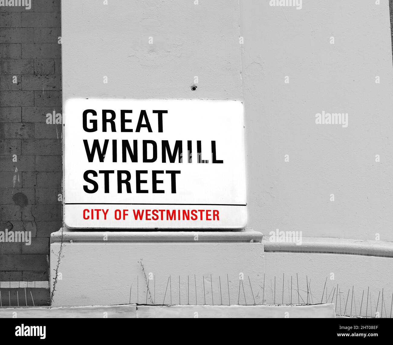Street sign for Great Windmill Street, Westminster, London Stock Photo ...