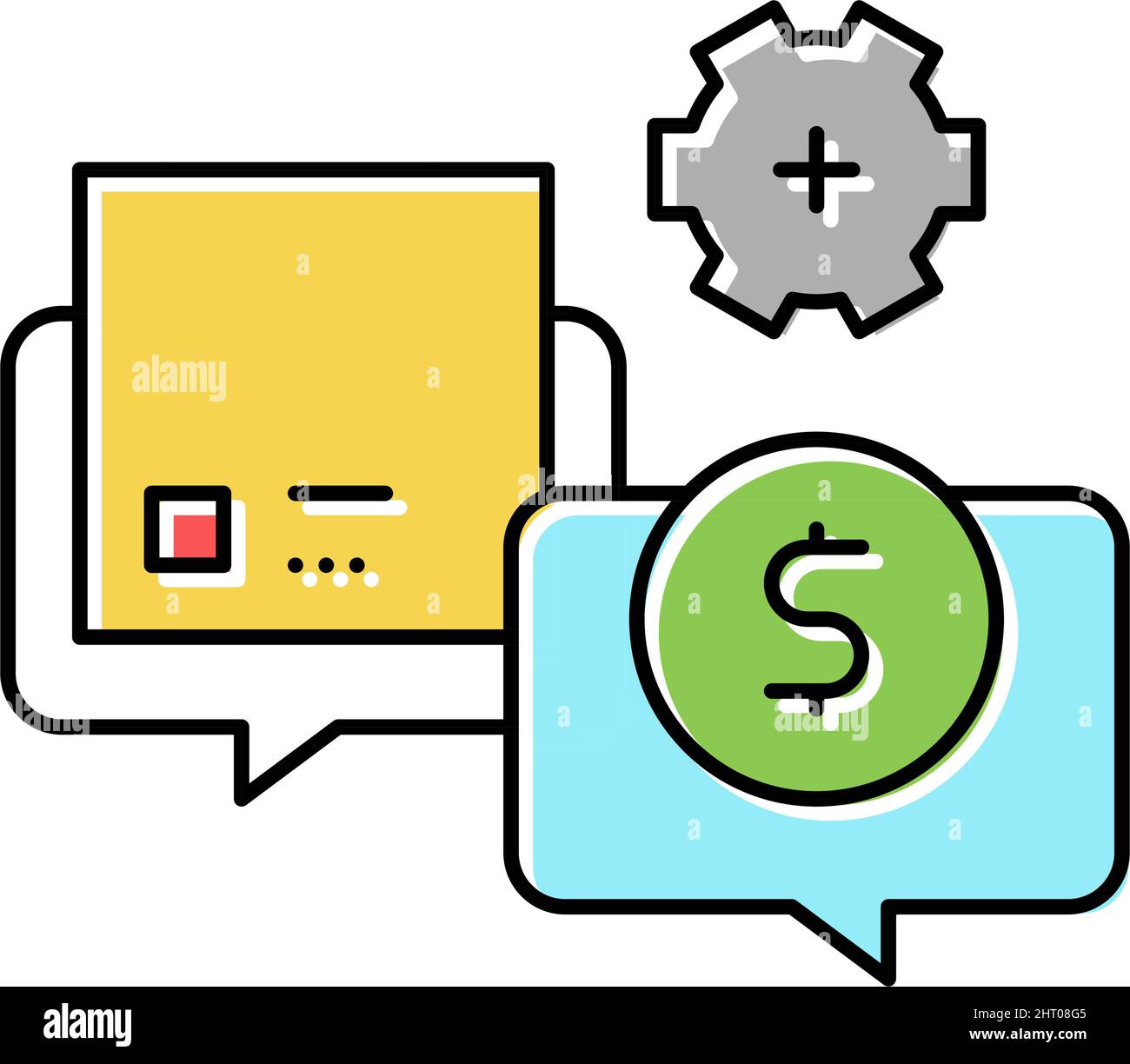 procurement process color icon vector illustration Stock Vector Image ...