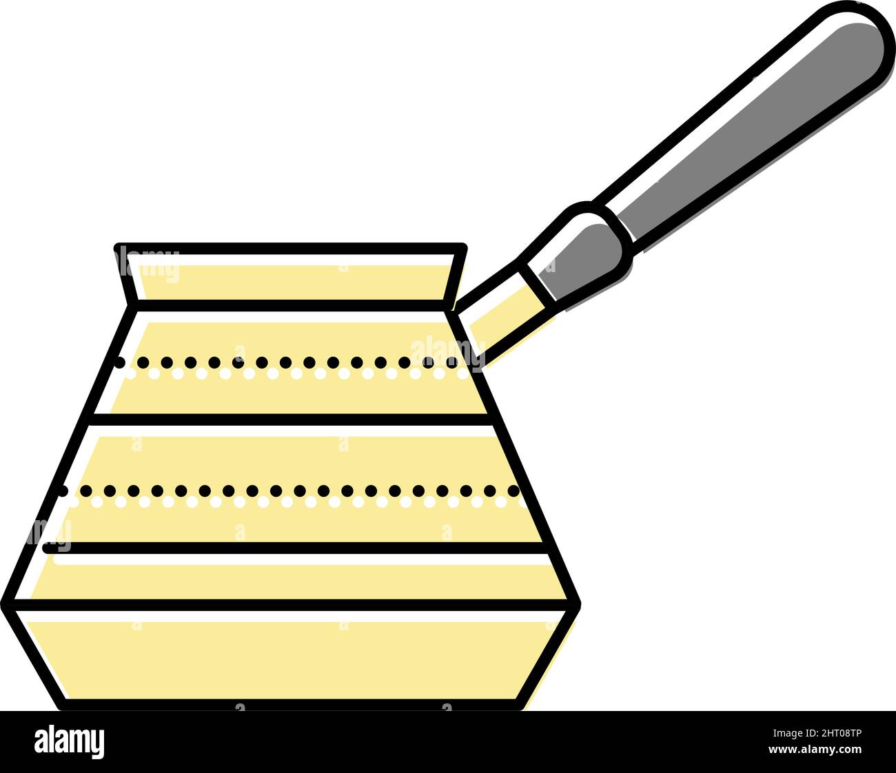 turkish cezve coffee make tool color icon vector illustration Stock ...